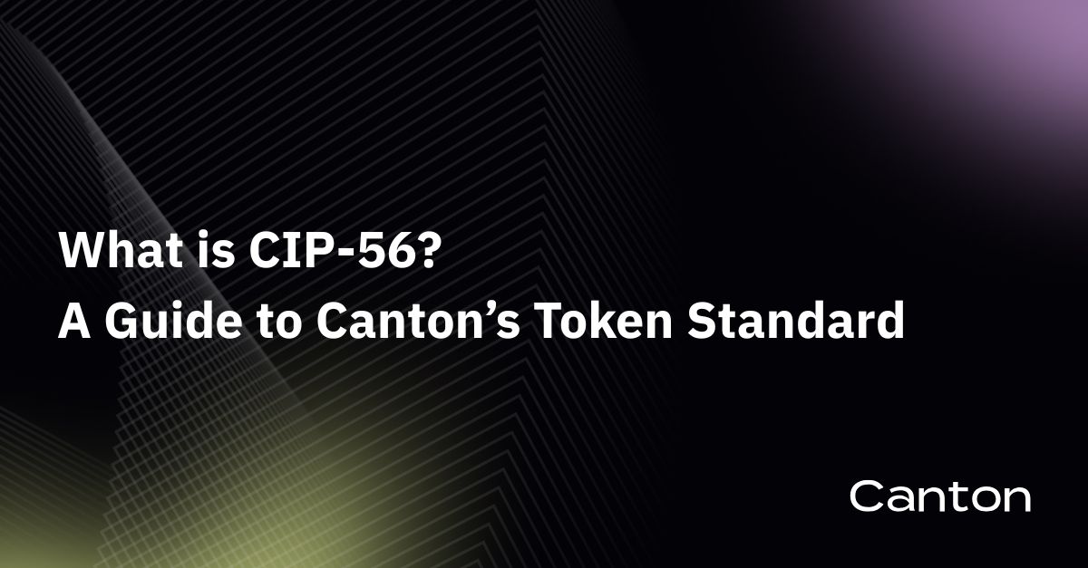What is CIP-56? A Guide to Canton’s Token Standard